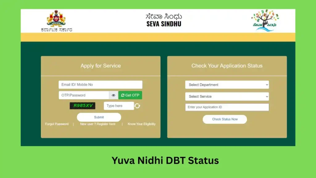 Yuva Nidhi Status Check 2025 Online at Karnataka Seva Sindhu Portal